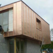 Bronze finish copper cladding to Sussex House | Metal Roof Ltd