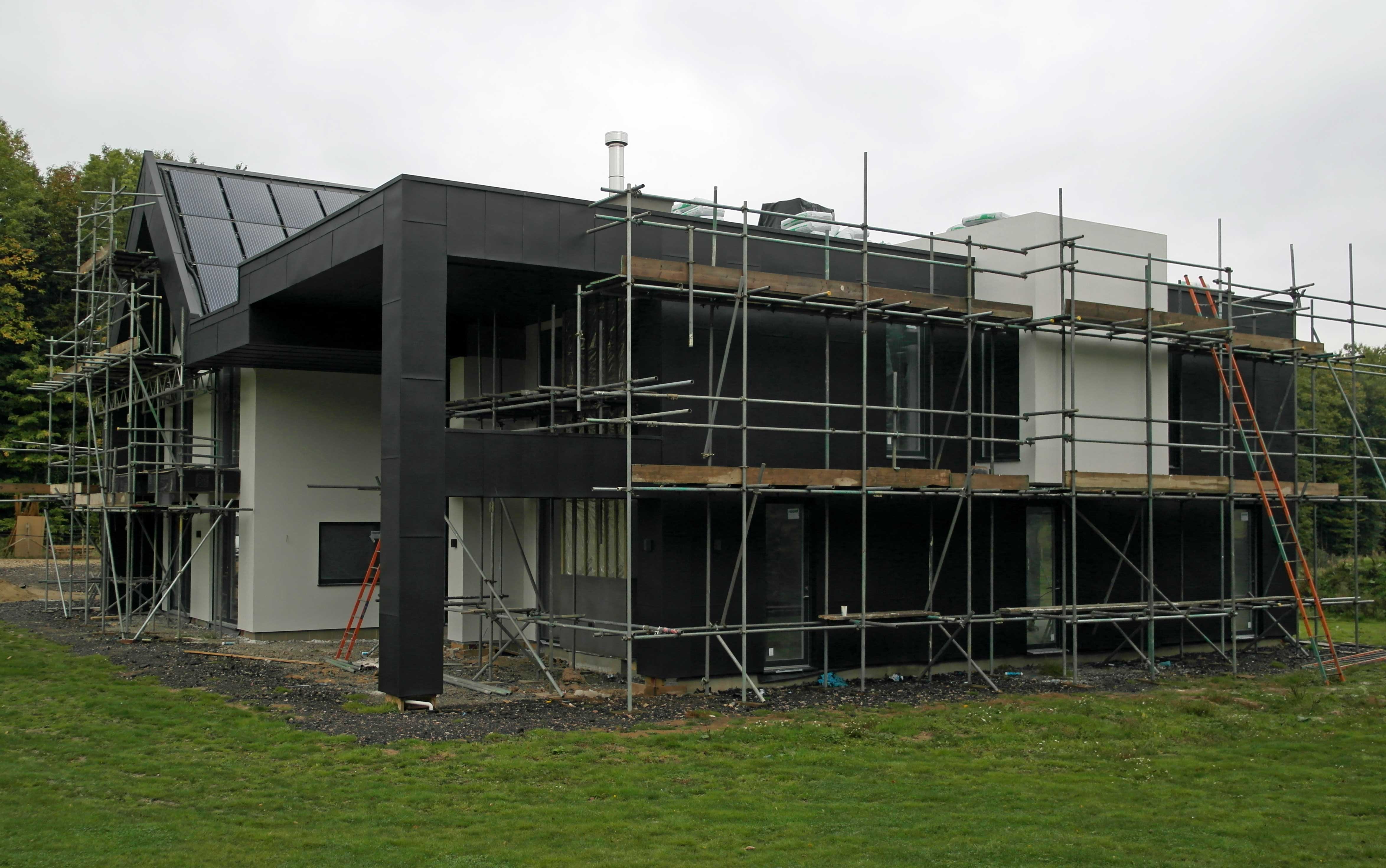 Large VM Anthra zinc-clad Canterbury house - Metal Roof Ltd
