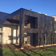 Large VM Anthra zinc-clad Canterbury house - Metal Roof Ltd